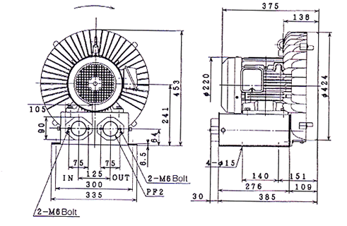 เครื่องเป่าลม-ดูดลม Hitachi รุ่น VB-040-E2
